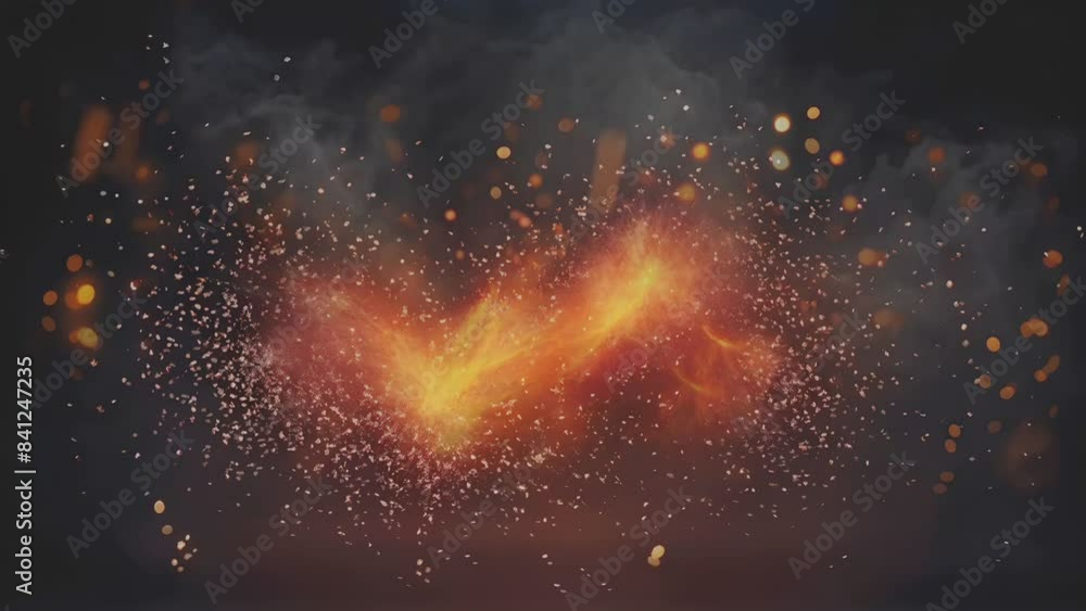 Fire Particles Background | Fire Sparks Particles Background | Ember ...