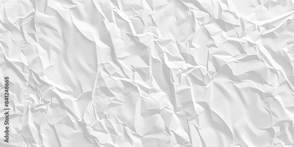 White Crumpled Paper Texture Background Vector Illustration Stock Photo ...