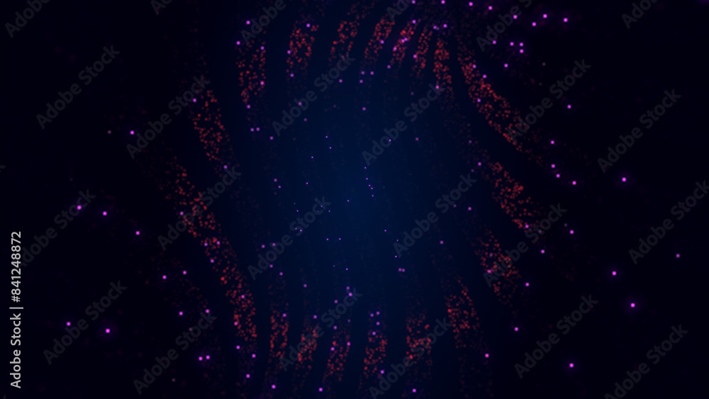 Sliced Circle Particles Loop Background Stock Template | Adobe Stock