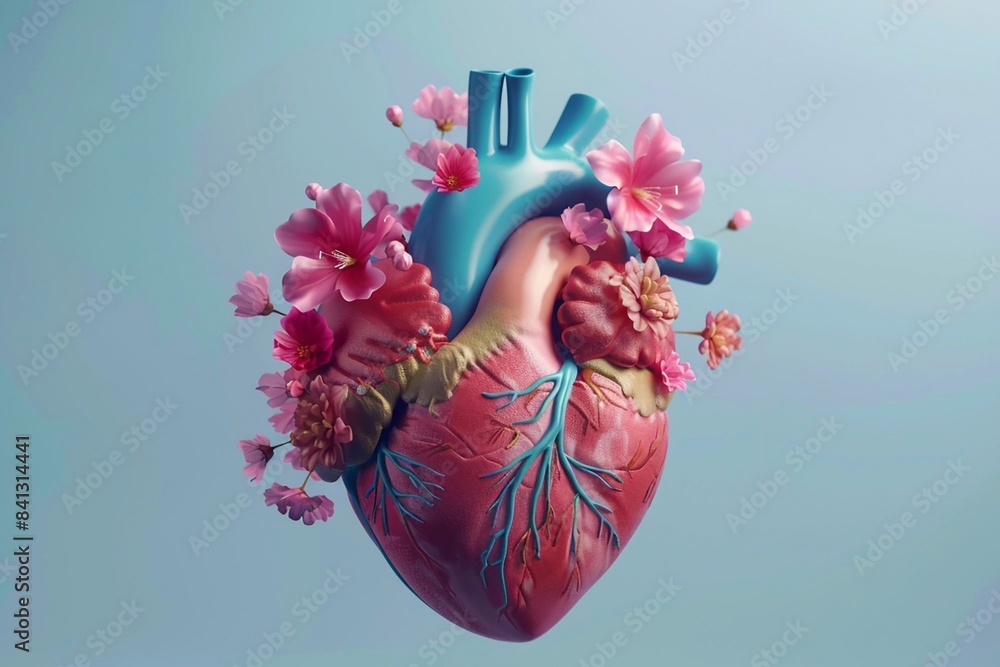 Professional 3D animated heart and medical elements for World Organ ...