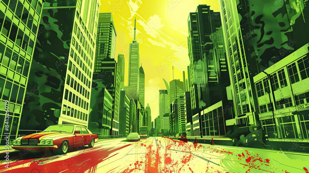 comic-style tree, cartoon tree, tree illustration, comic tree ...