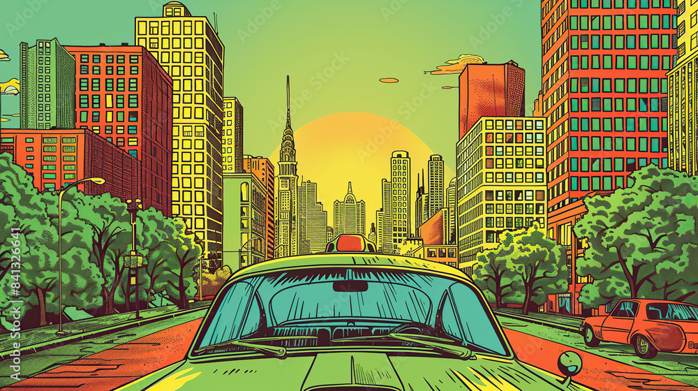 comic-style tree, cartoon tree, tree illustration, comic tree ...