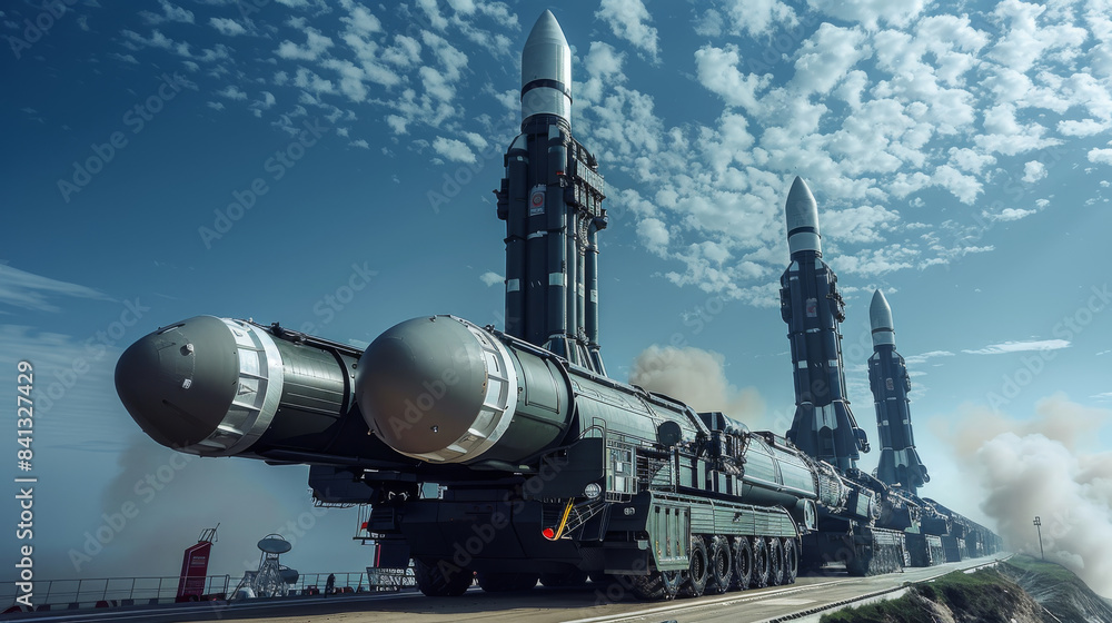 The world largest intercontinental ballistic missiles, blue sky ...