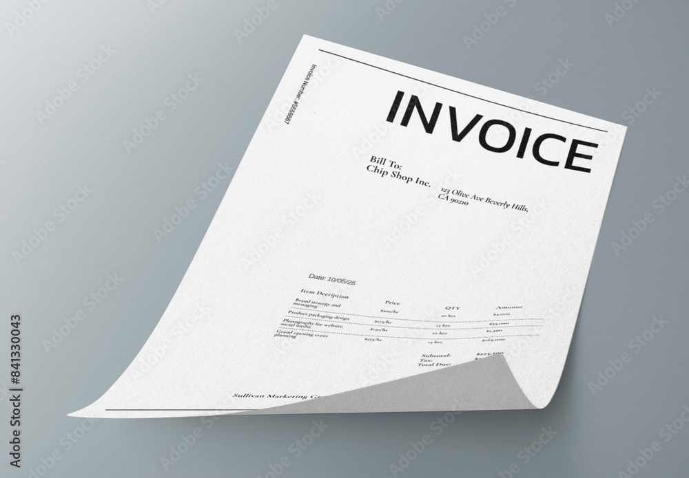 Floating Paper Mockup Stock Template | Adobe Stock