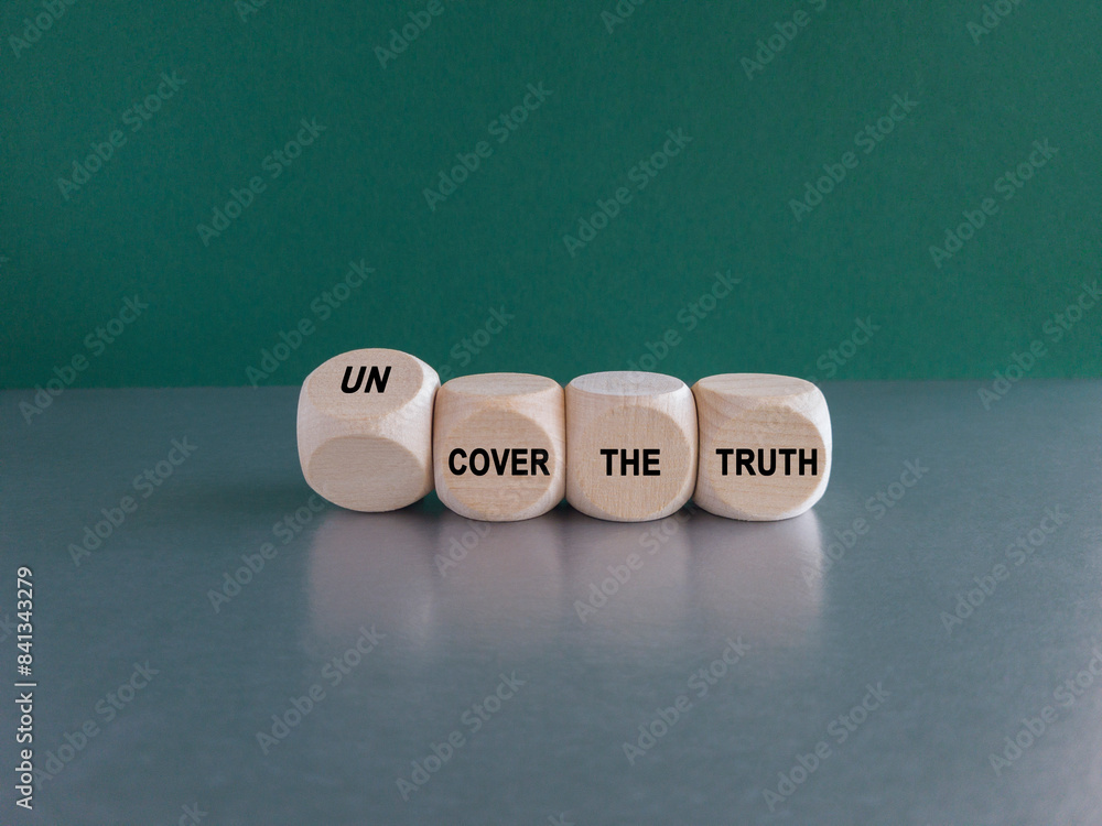 Turned a cube and changes the expression cover the truth to uncover the ...