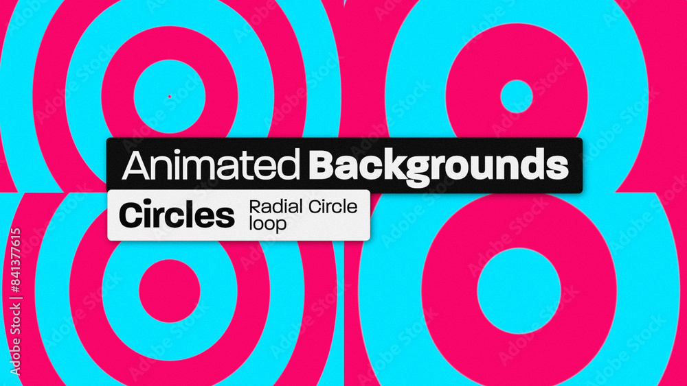 Circles Radial Loop Animated Backgrounds 184 Stock Template | Adobe Stock
