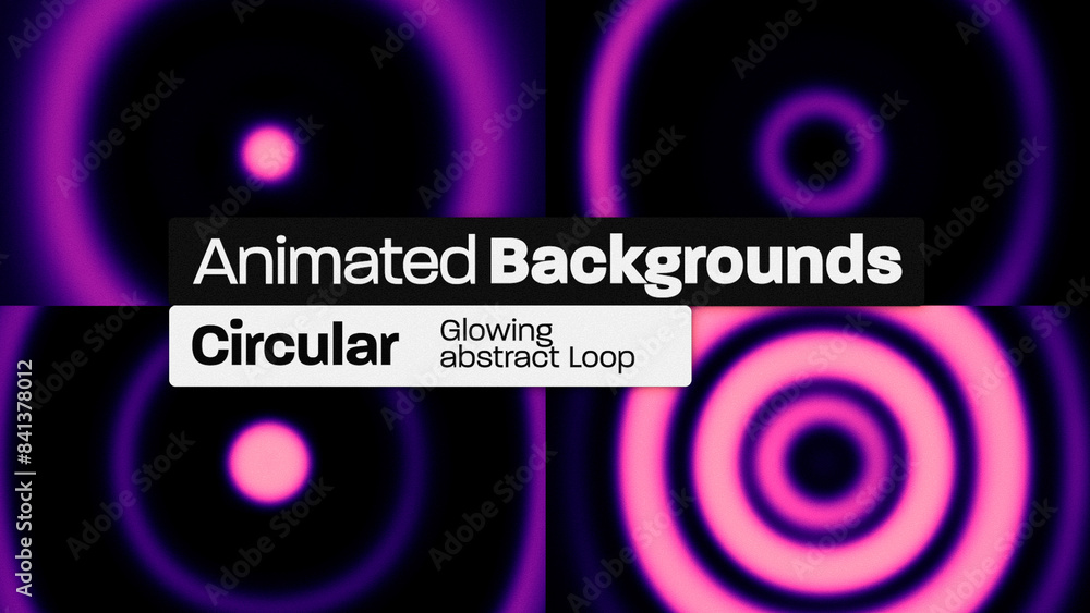 Circular Glowing Animated Backgrounds 126 Stock Template | Adobe Stock
