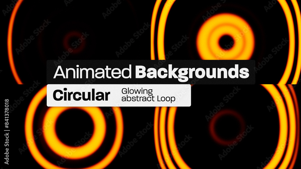 Circular Glowing Animated Backgrounds 125 Stock Template | Adobe Stock