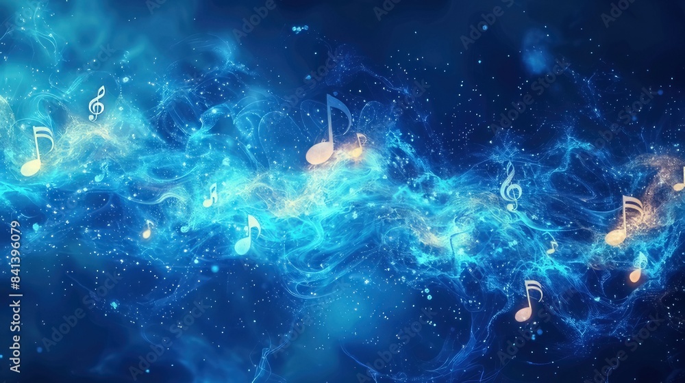 Melodies are floating through the air, musical notes echoing with ...