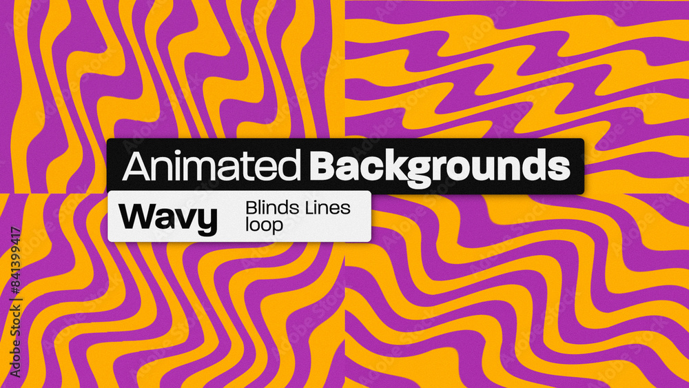 Flat Wavy Loop Animated Backgrounds 187 Stock Template | Adobe Stock