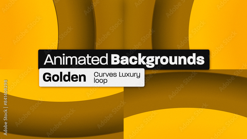 Golden Curves Luxury Loop Animated Backgrounds 101 Stock Template ...
