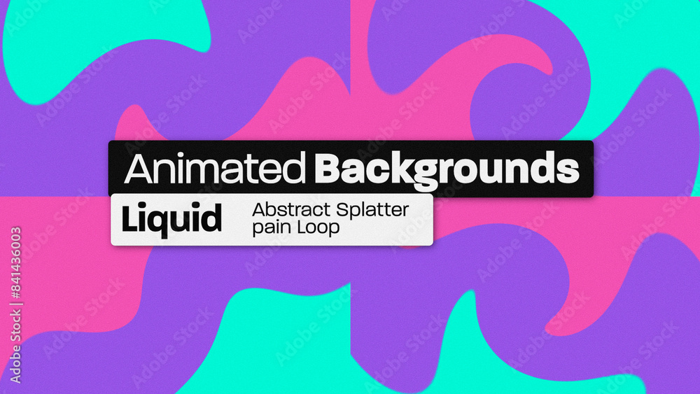 Liquid Paint Splatter Flat Animated Backgrounds 099 Stock Template ...