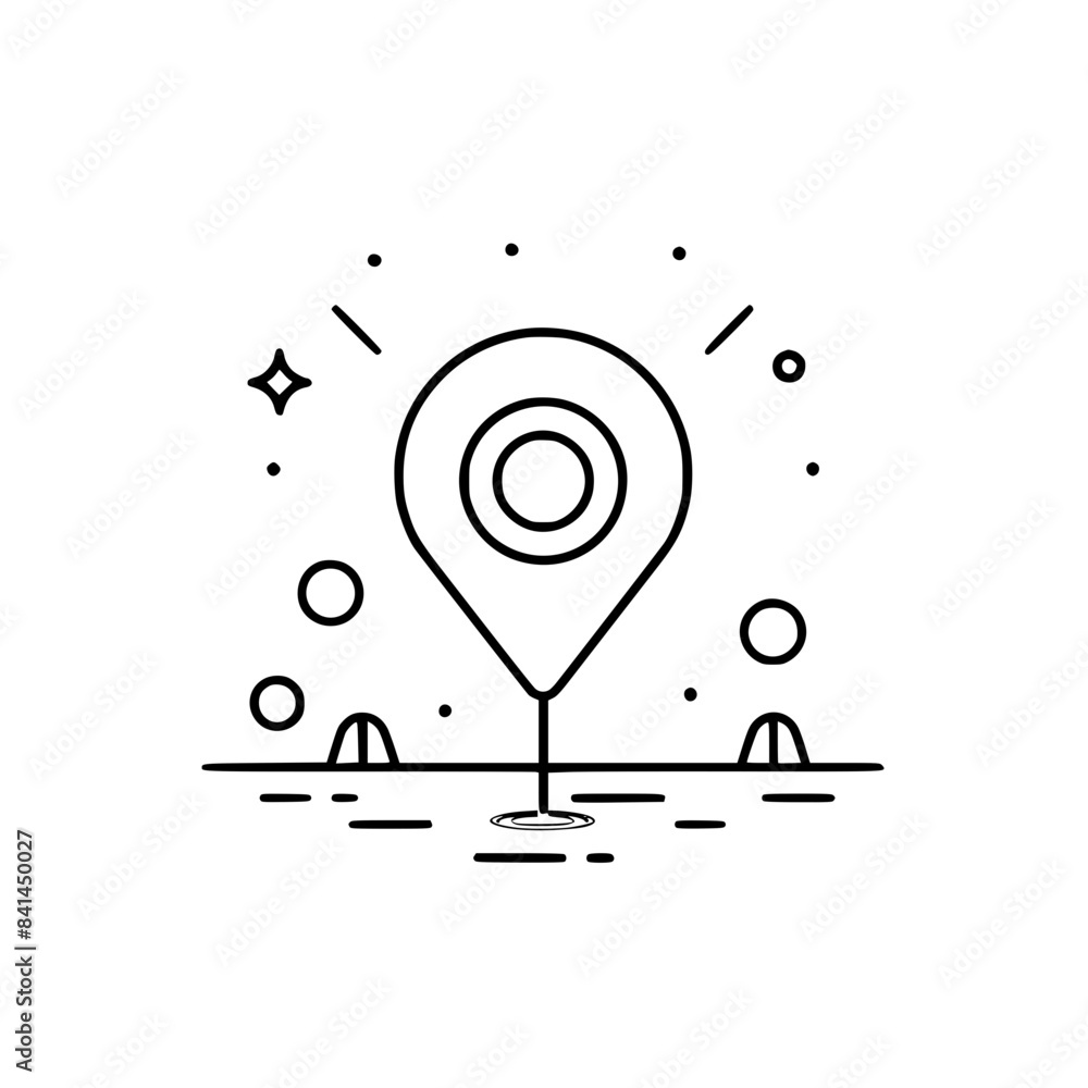 Map icon, direction icon, location icon, pin icon, pointer icon, travel ...