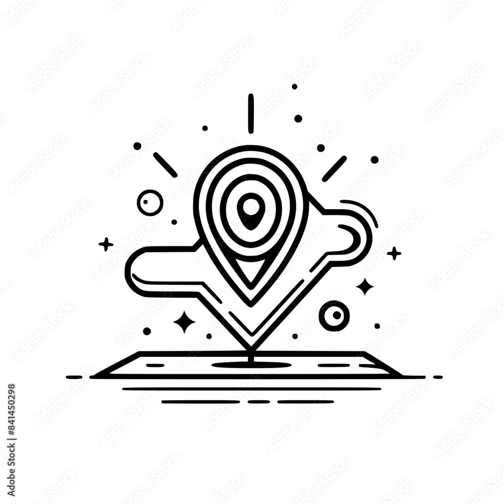 Map icon, direction icon, location icon, pin icon, pointer icon, travel ...