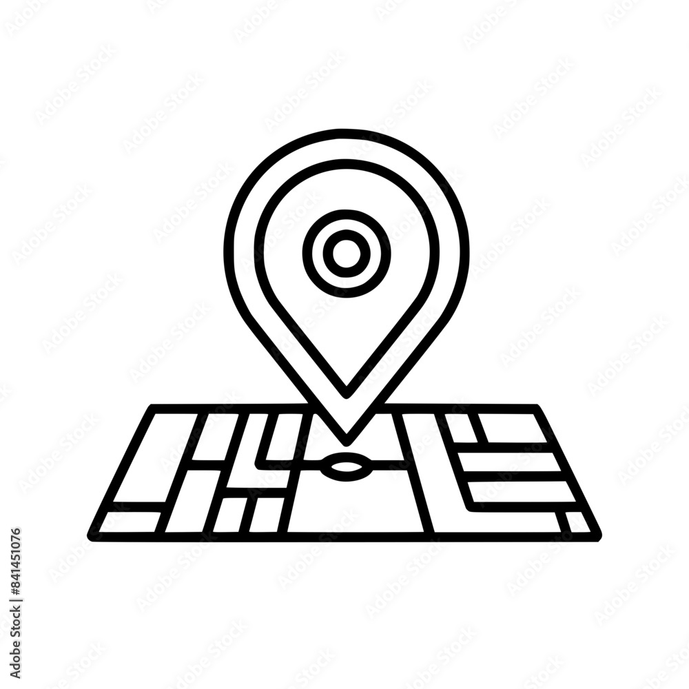 Map icon, direction icon, location icon, pin icon, pointer icon, travel ...