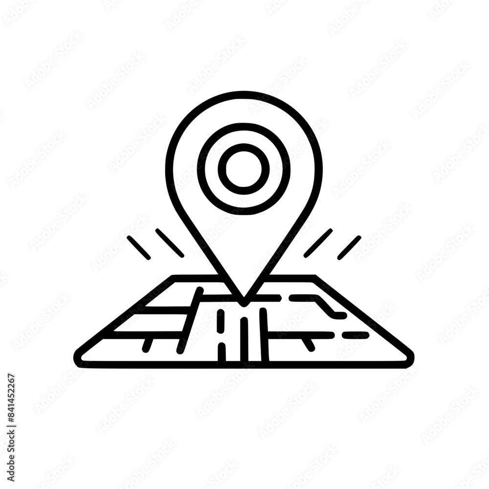 Map icon, direction icon, location icon, pin icon, pointer icon, travel ...