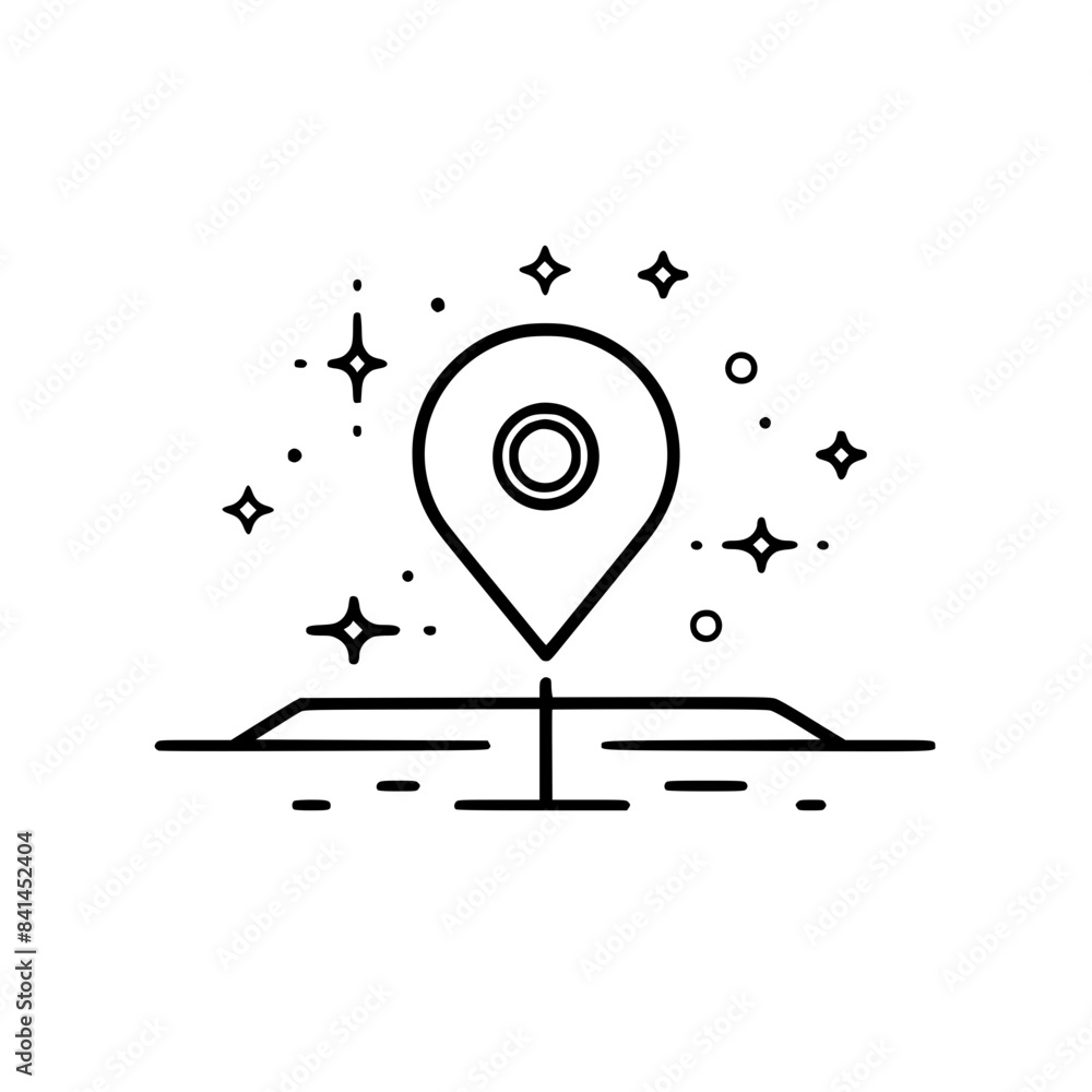 Map icon, direction icon, location icon, pin icon, pointer icon, travel ...