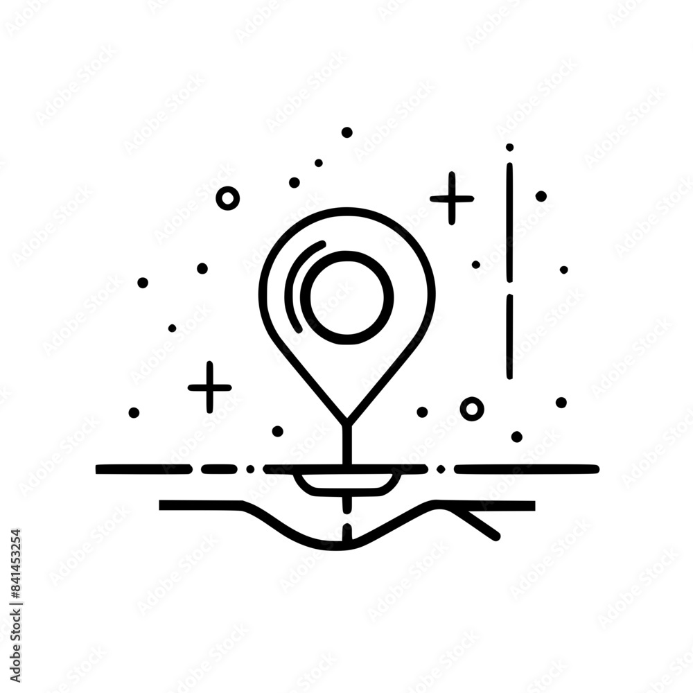 Map icon, direction icon, location icon, pin icon, pointer icon, travel ...