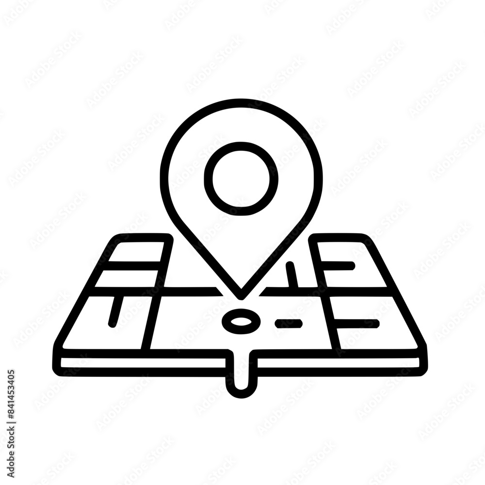 Map icon, direction icon, location icon, pin icon, pointer icon, travel ...