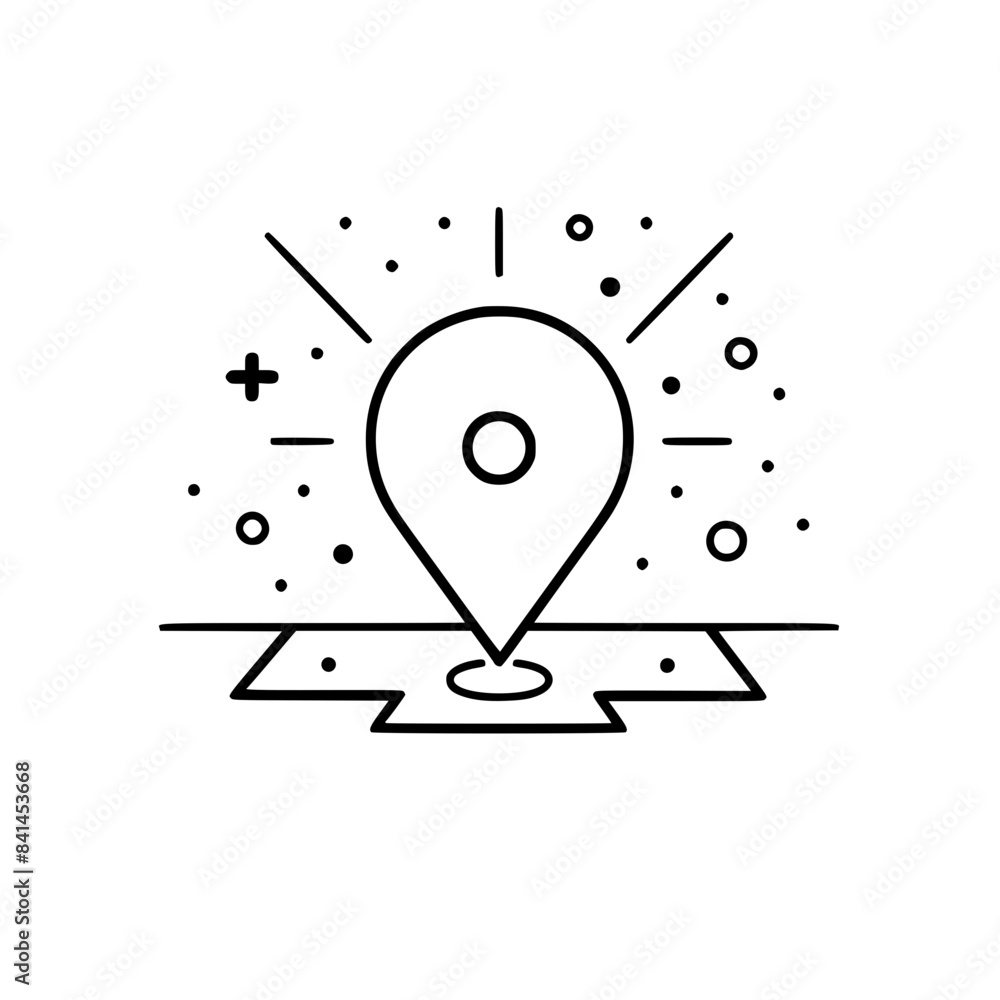 Map icon, direction icon, location icon, pin icon, pointer icon, travel ...