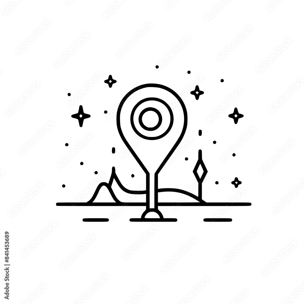 Map icon, direction icon, location icon, pin icon, pointer icon, travel ...