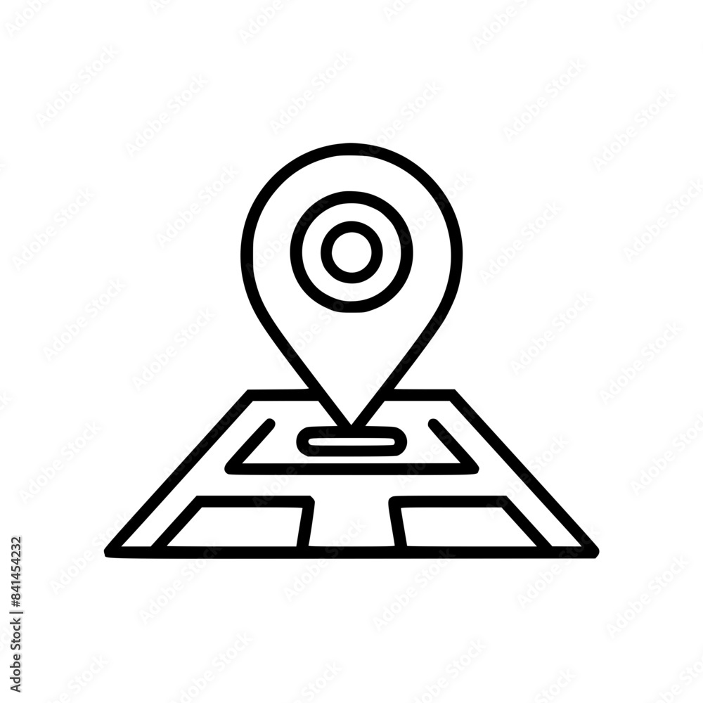 Map icon, direction icon, location icon, pin icon, pointer icon, travel ...