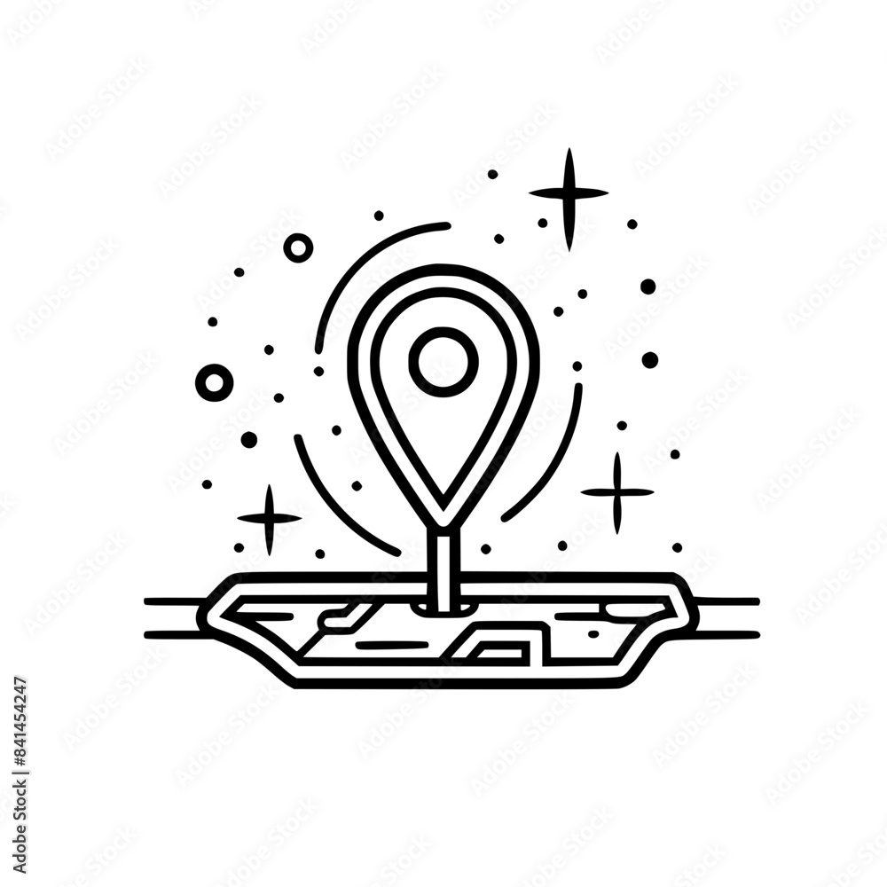 Map icon, direction icon, location icon, pin icon, pointer icon, travel ...