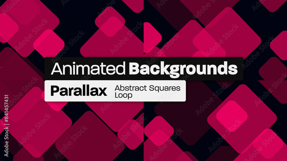 Parallax Abstract Squares Animated Backgrounds 152 Stock Template | Adobe Stock