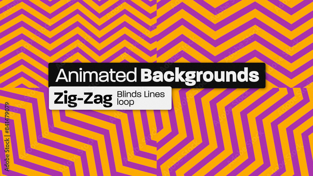 ZigZag Lines Loop Animated Backgrounds 188 Stock Template | Adobe Stock