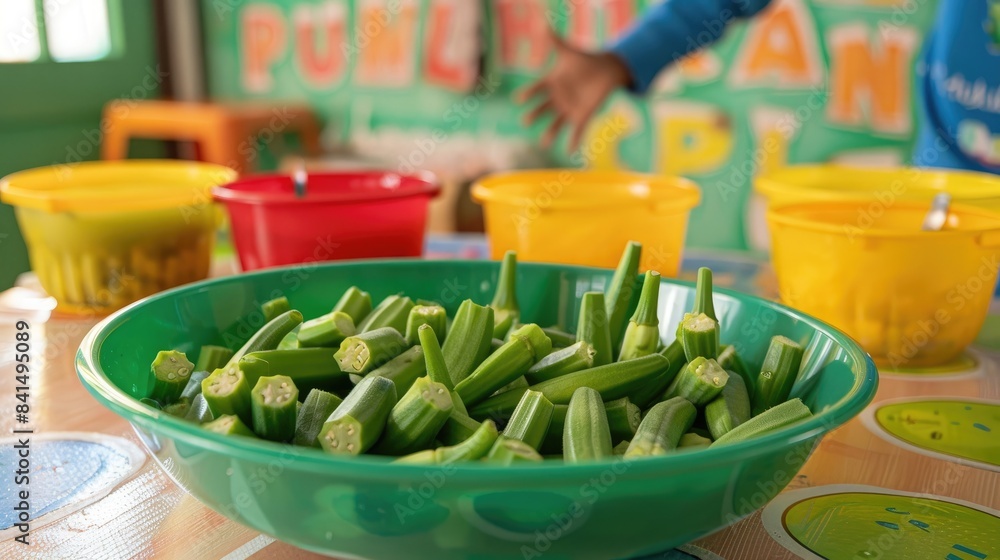How many fun counting games with okra are included in this printable ...