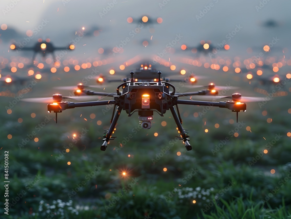 AI Powered Drone Swarm Performing Coordinated Task in Open Field ...