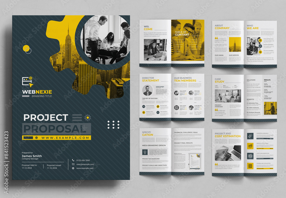 Project Proposal Layout Stock Template | Adobe Stock