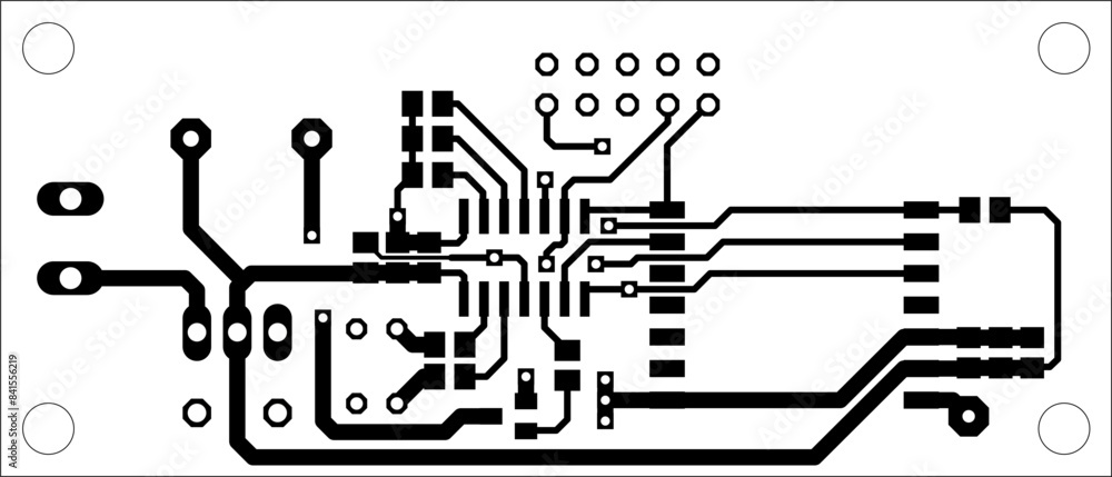 Tracing the conductors of the printed circuit board of electronic ...
