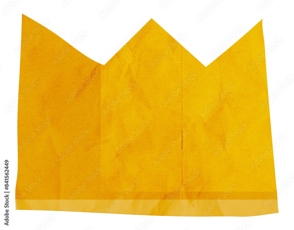 Crown png cute paper cut icon, transparent background Stock ...