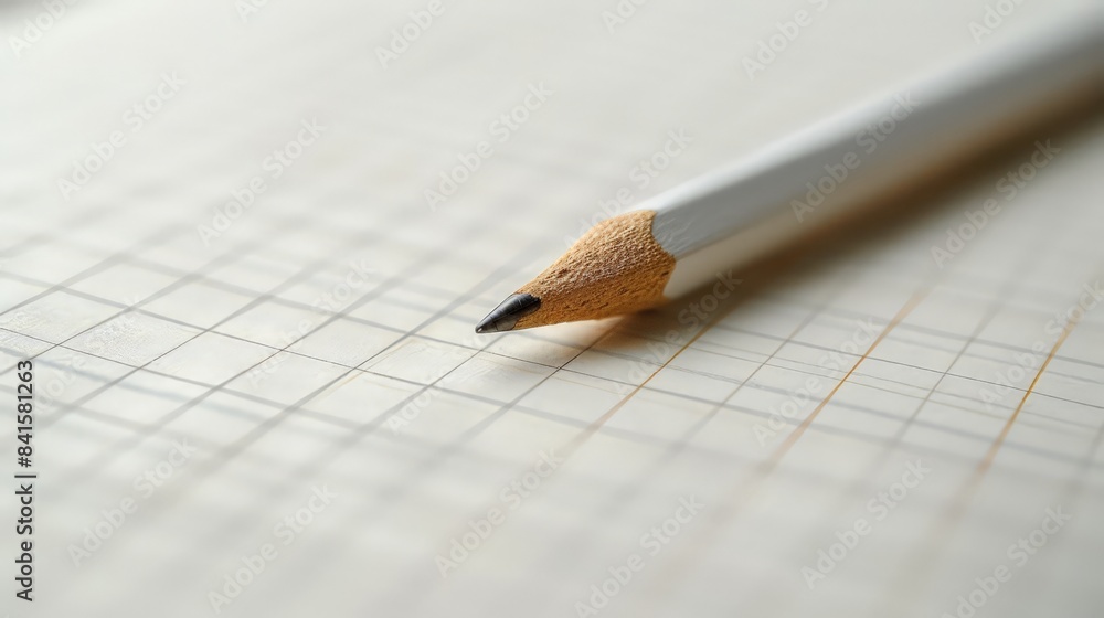 Design a paper texture with visible grid lines, resembling a classic ...