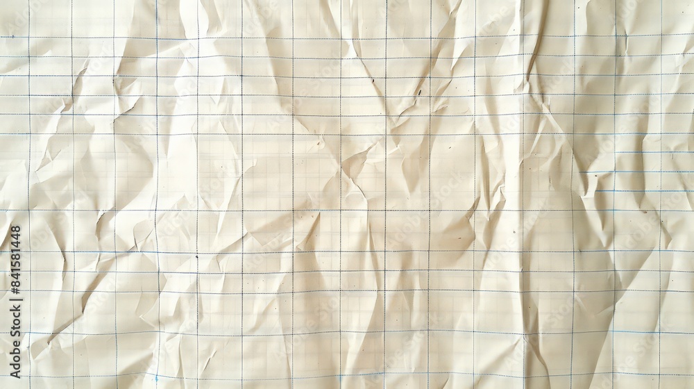Design a paper texture with visible grid lines, resembling a classic ...