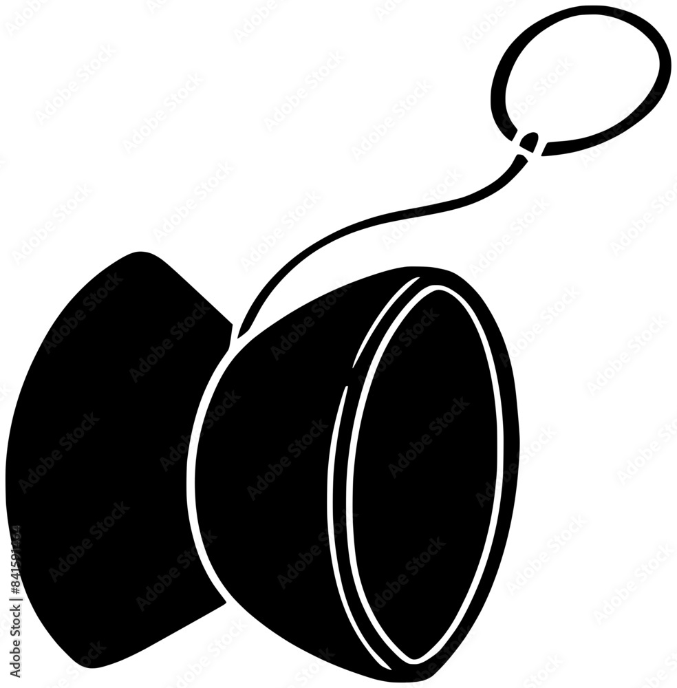 play illustration toy silhouette rope logo game icon yoyo outline spin ...