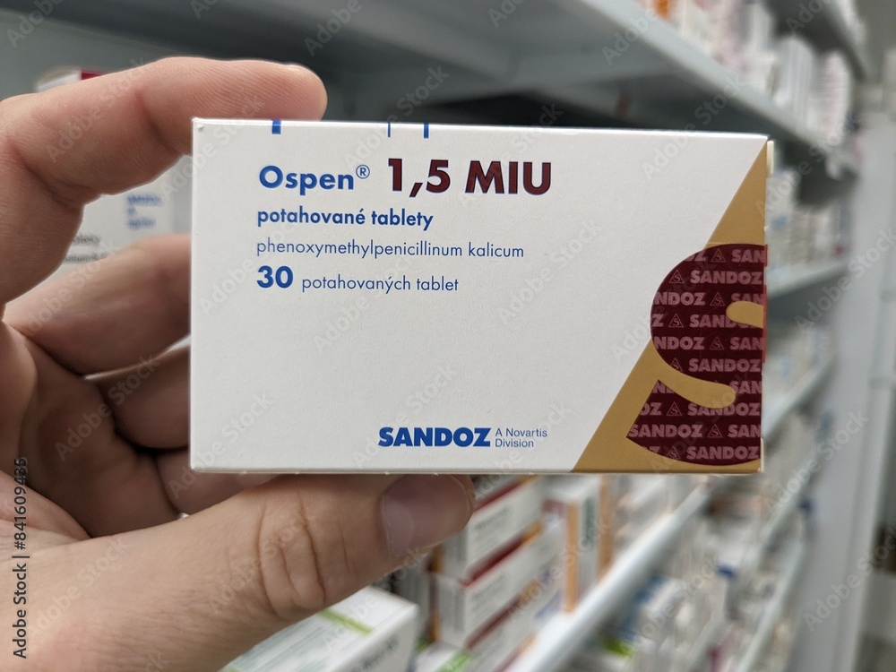 Prague,Czech republic-June 17 2024 OSPEN medication with ...