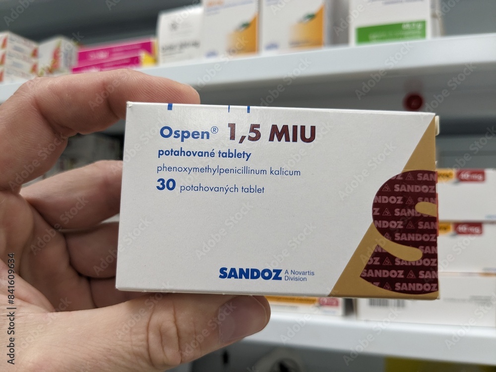 Prague,Czech republic-June 17 2024:OSPEN medication with ...