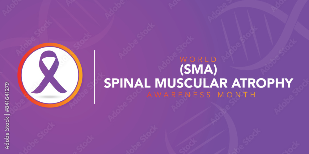 Spinal Muscular Atrophy Awareness Month. Vector web banner, poster ...
