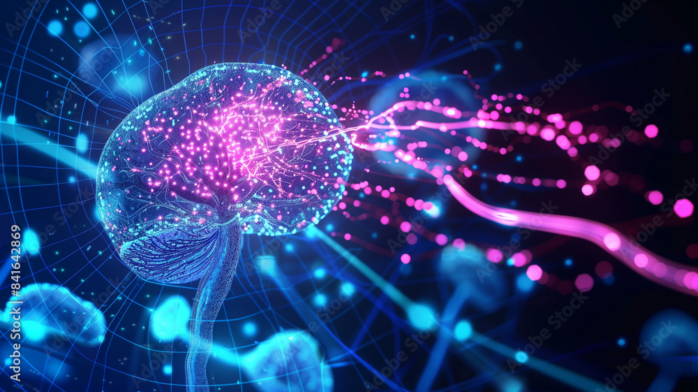 Holographic concept of prostate cancer display, illustrating the growth ...