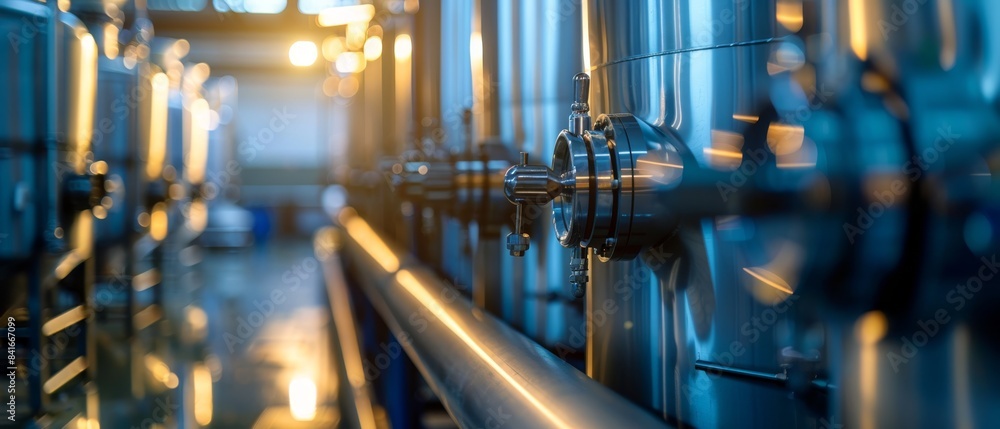 State-of-the-Art Ethanol Fermentation Tanks in Modern Lab Setting Stock ...