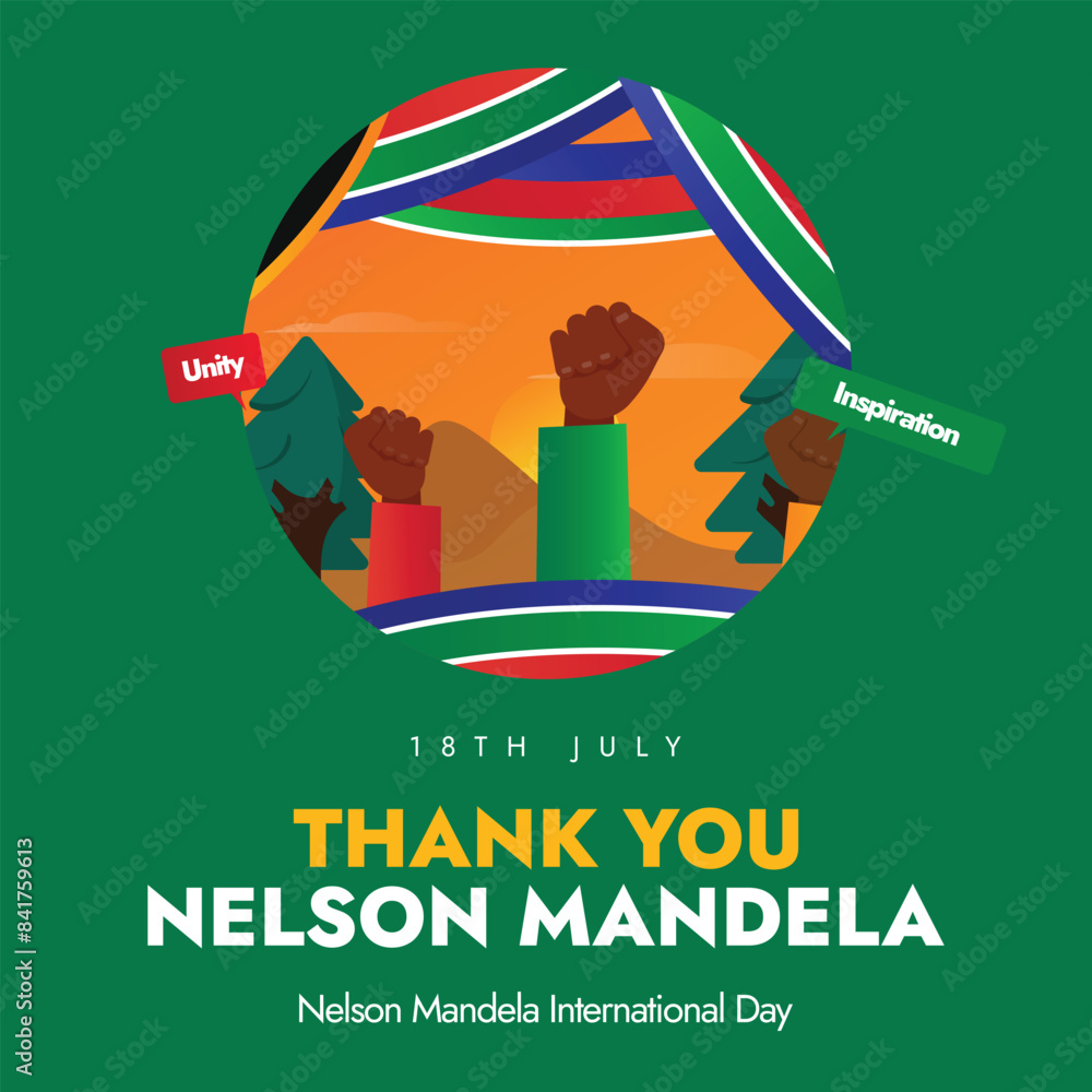 Nelson Mandela international day. 18th July Birthday of Mandela ...