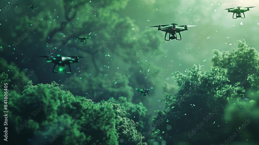 intelligent drone swarms conducting precision tree planting for ...