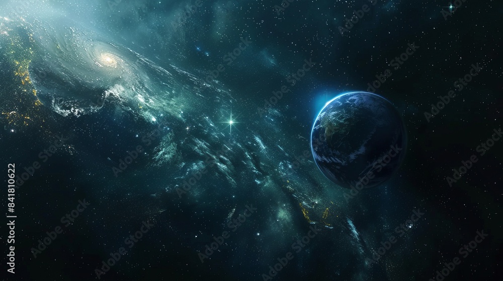 Stunning Image of Earth in Outer Space, Showing Planet's Vibrant Blue ...