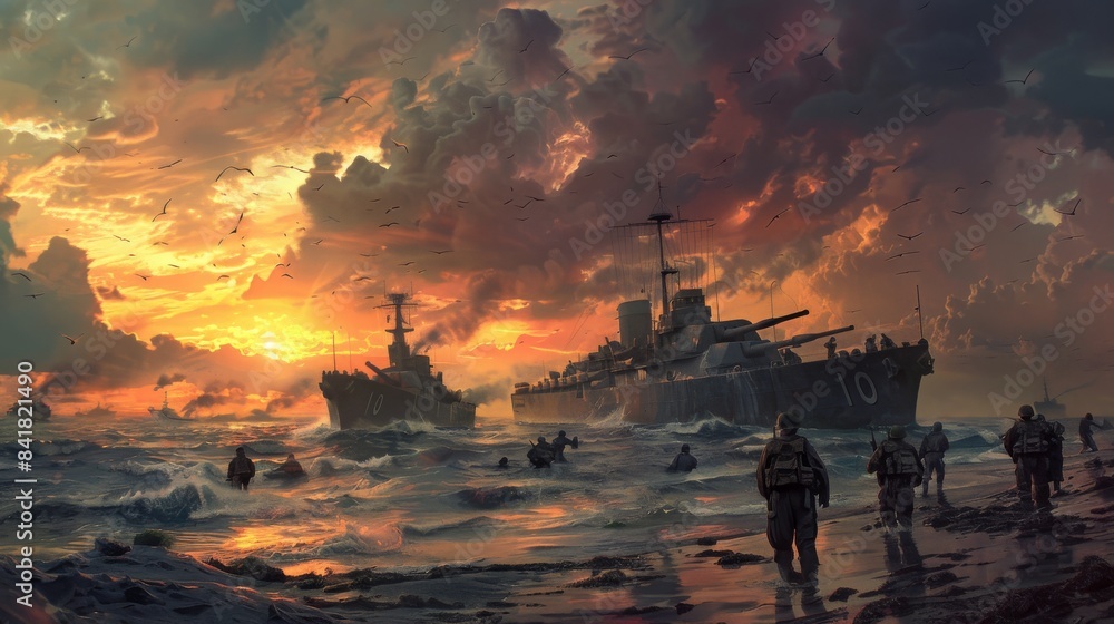 The Normandy landings were the landing operations and associated ...