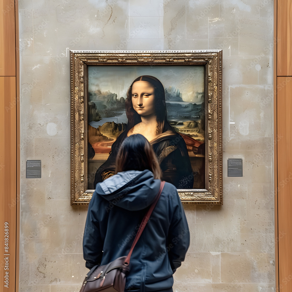 mona lisa la gioconda of leonardo da vinci in louvre museum in paris ...