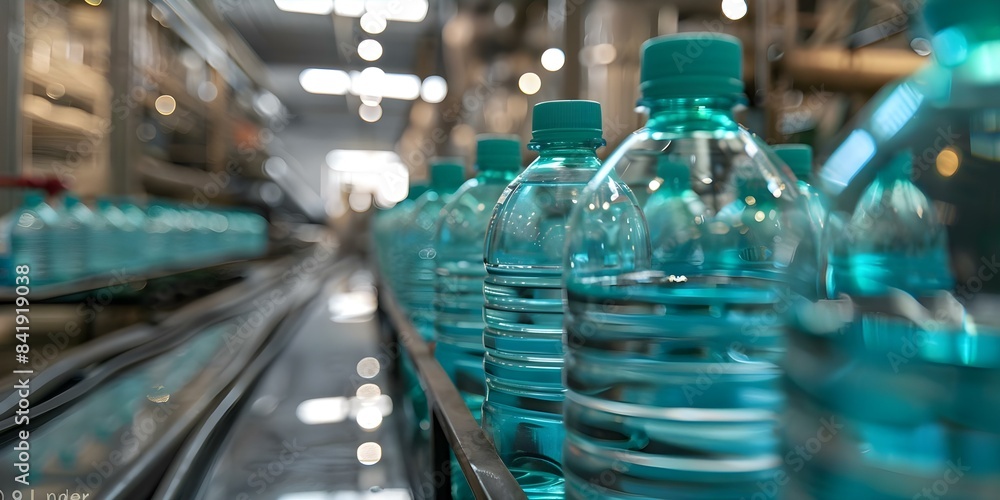 Factory uses hygienic processes to bottle drinking water in safe ...