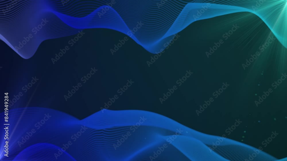 Wave background animation, Abstract seamless color flooped 3D animation ...