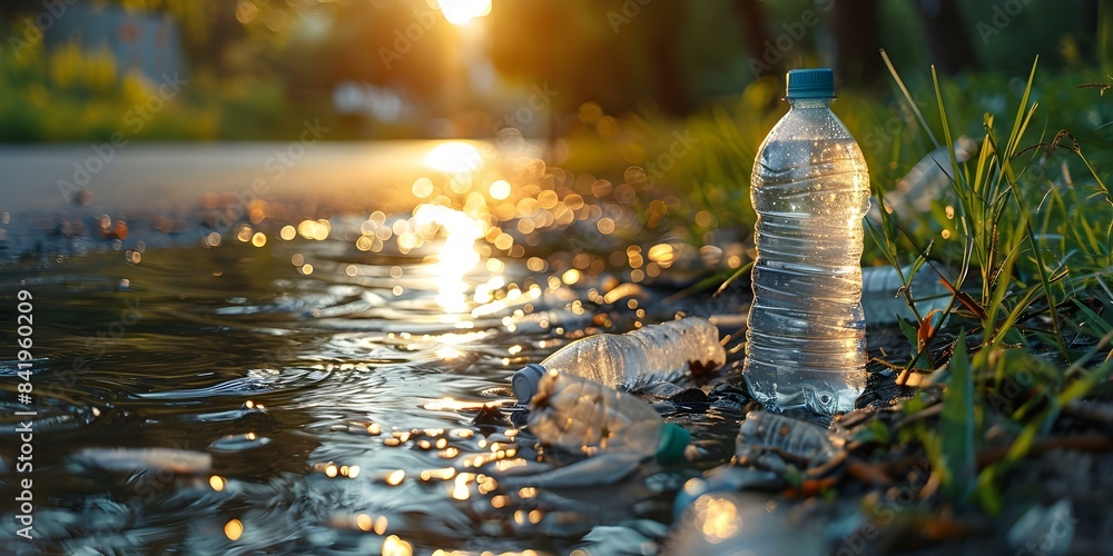 Plastic bottles and waste contribute to water pollution a common ...